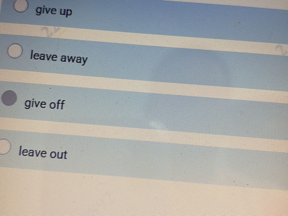 Meaning of 'give up', 'leave away', 'give | StudyX