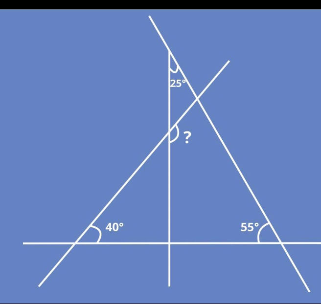 Find the angle marked with a question mark. | StudyX