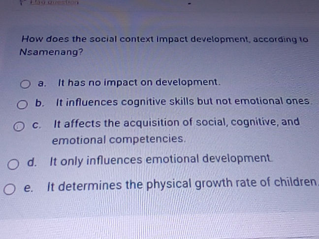 How does the social context impact | StudyX