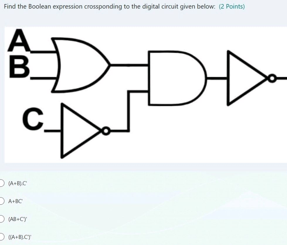Find the Boolean expression crossponding to | StudyX