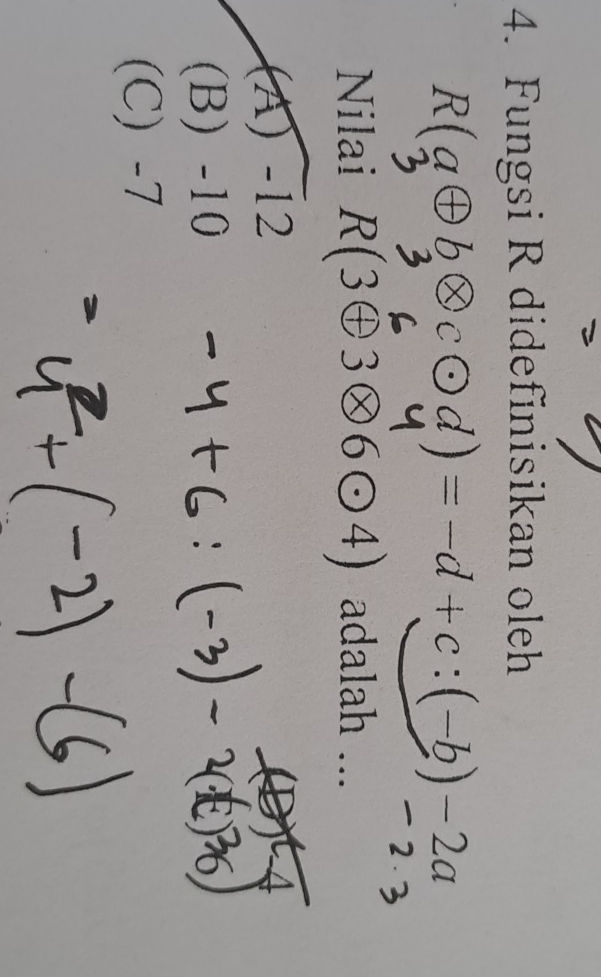 4. Fungsi R didefinisikan oleh $R(a | StudyX