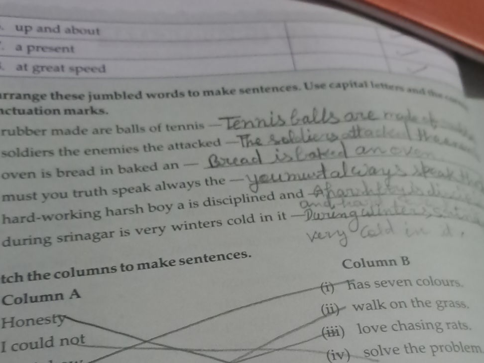 Arrange these jumbled words to make | StudyX