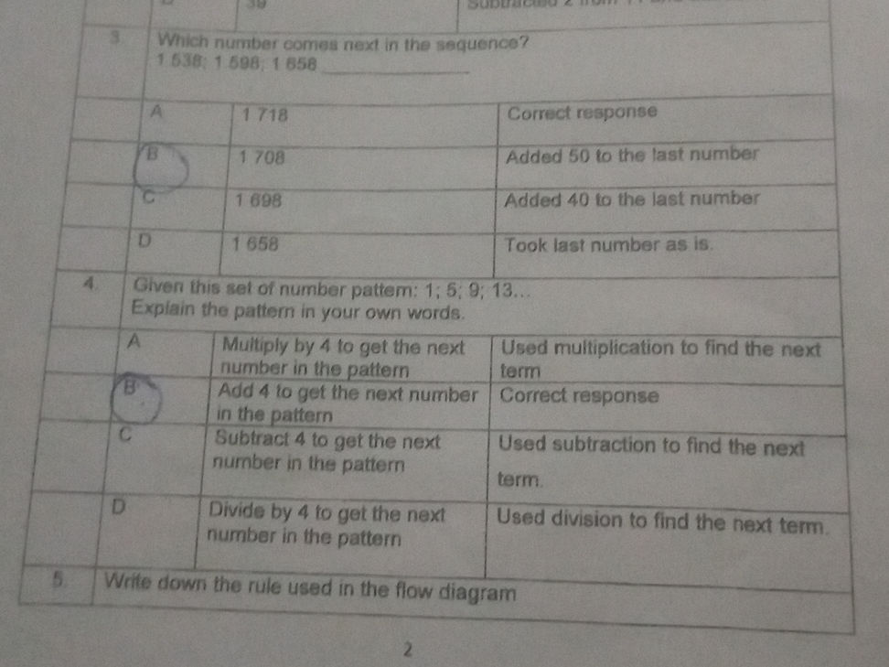 3. Which number comes next in the sequence? | StudyX