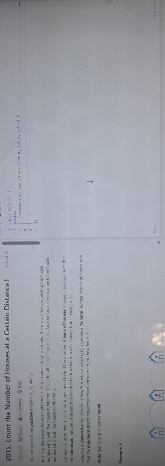 3015. Count the Number of Houses at a | StudyX