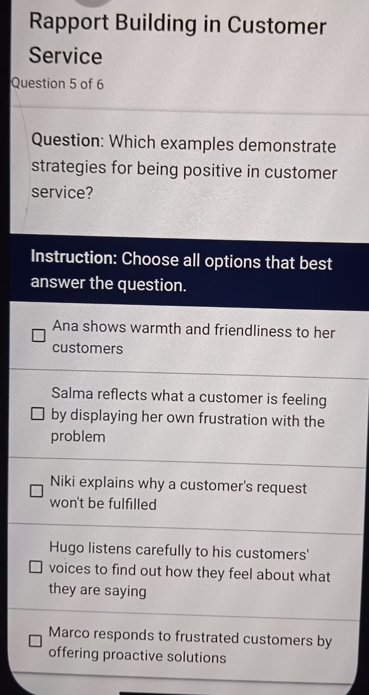 Question: Which examples demonstrate | StudyX