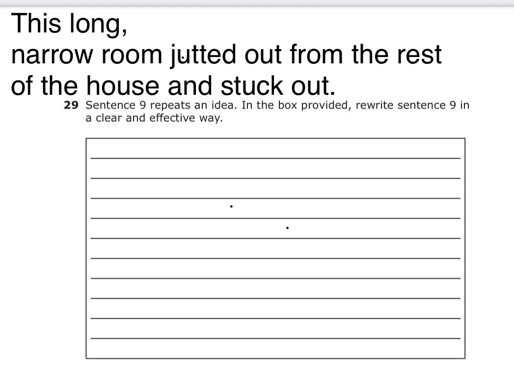 Sentence 9 repeats an idea. In the box | StudyX