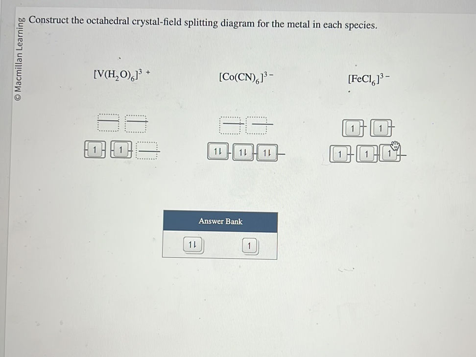 Construct the octahedral crystal-field | StudyX