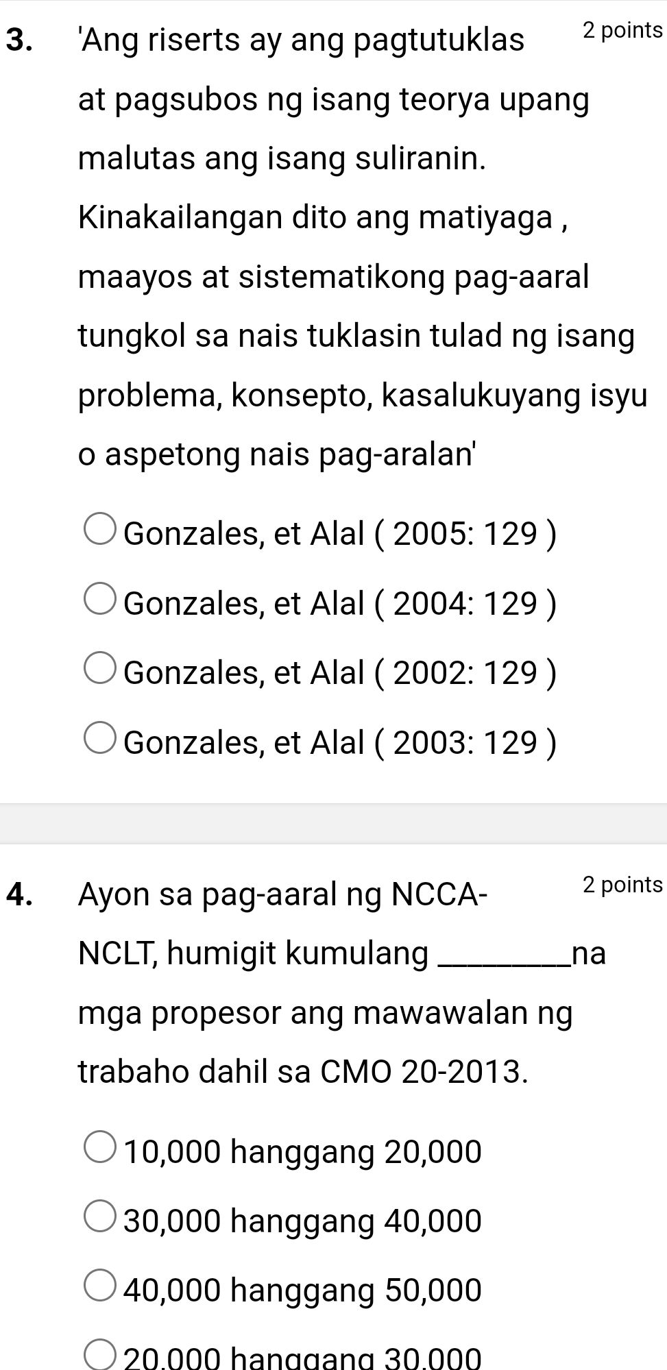 3. 'Ang riserts ay ang pagtutuklas at | StudyX