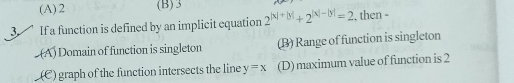 3. If a function is defined by an implicit | StudyX
