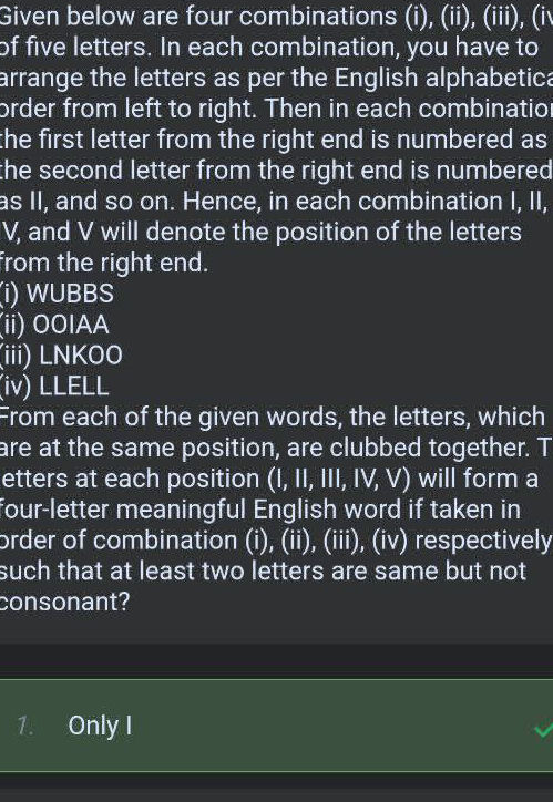Given below are four combinations (i), (ii), | StudyX
