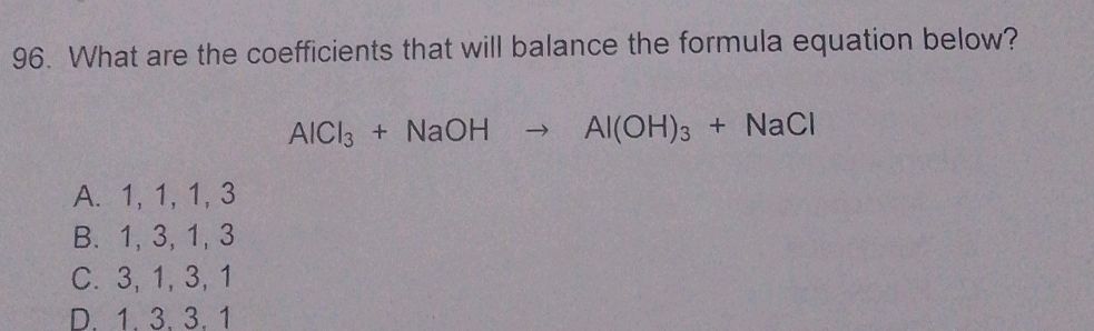 96. What are the coefficients that will | StudyX