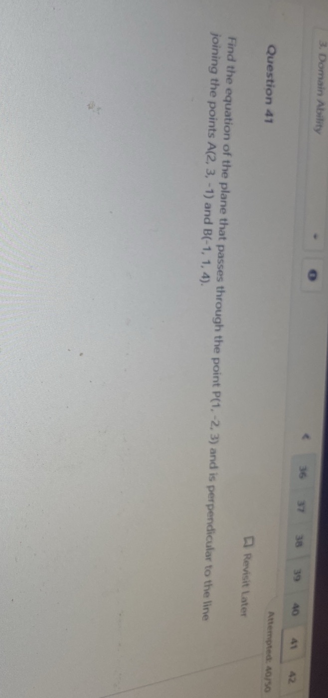 Find the equation of the plane that passes | StudyX