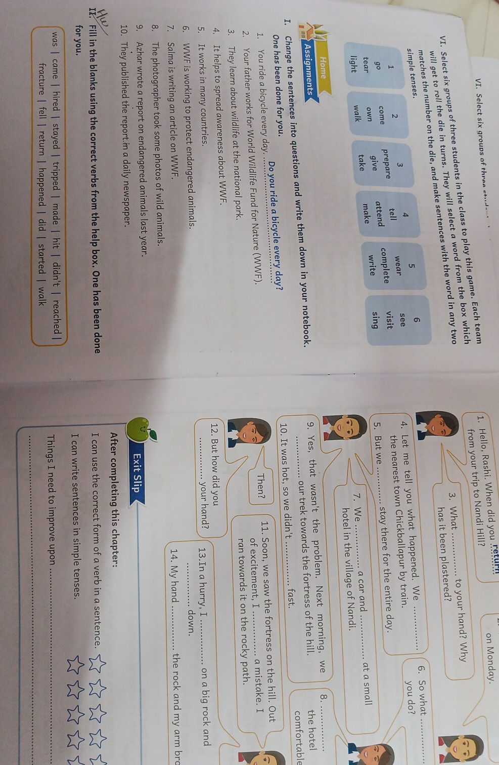 I. Change the sentences into questions and | StudyX