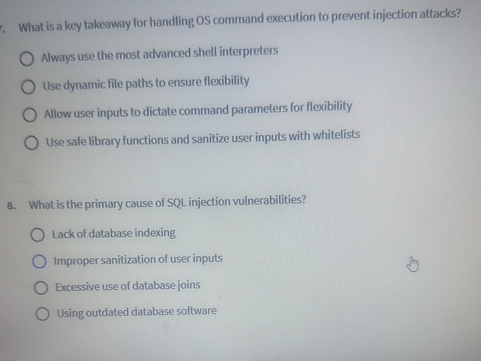 7. What is a key takeaway for handling OS | StudyX