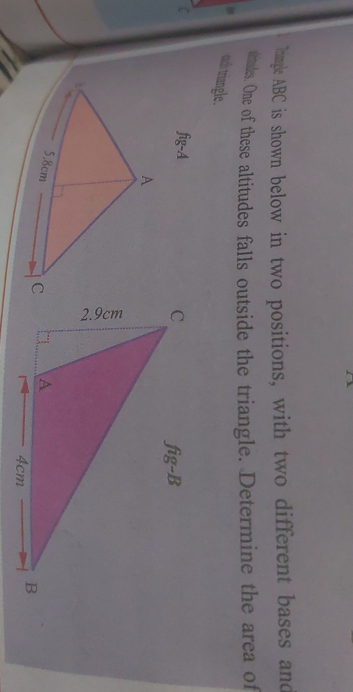 Triangle ABC is shown below in two | StudyX