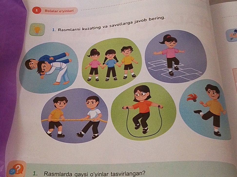1. Rasmlarni kuzating va savollarga javob | StudyX
