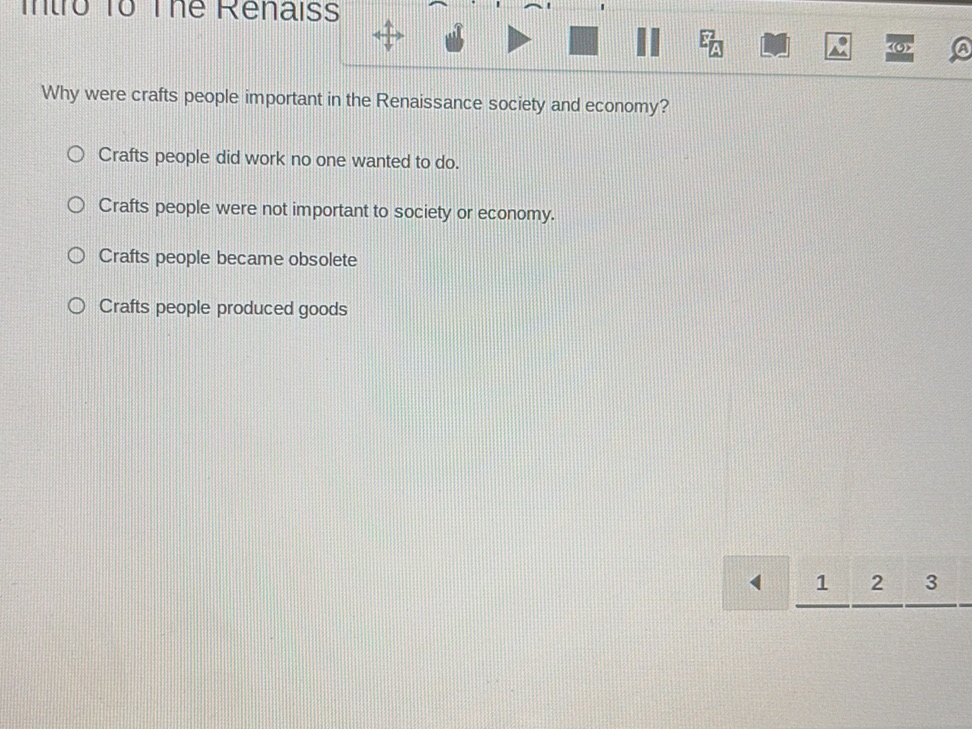 Why were crafts people important in the