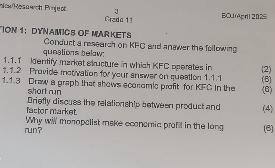 Conduct a research on KFC and answer the | StudyX