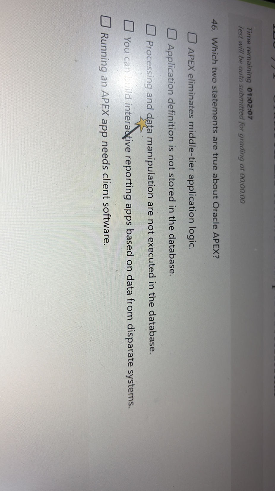 46. Which two statements are true about | StudyX