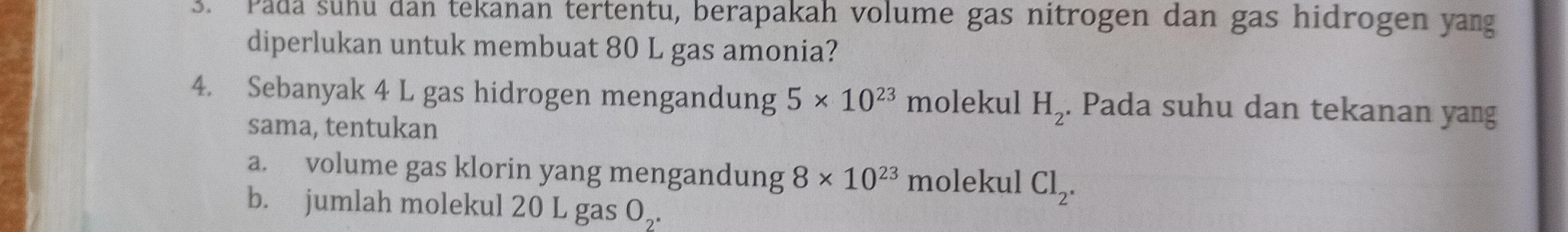 3. Pada suhu dan tekanan tertentu, berapakah | StudyX