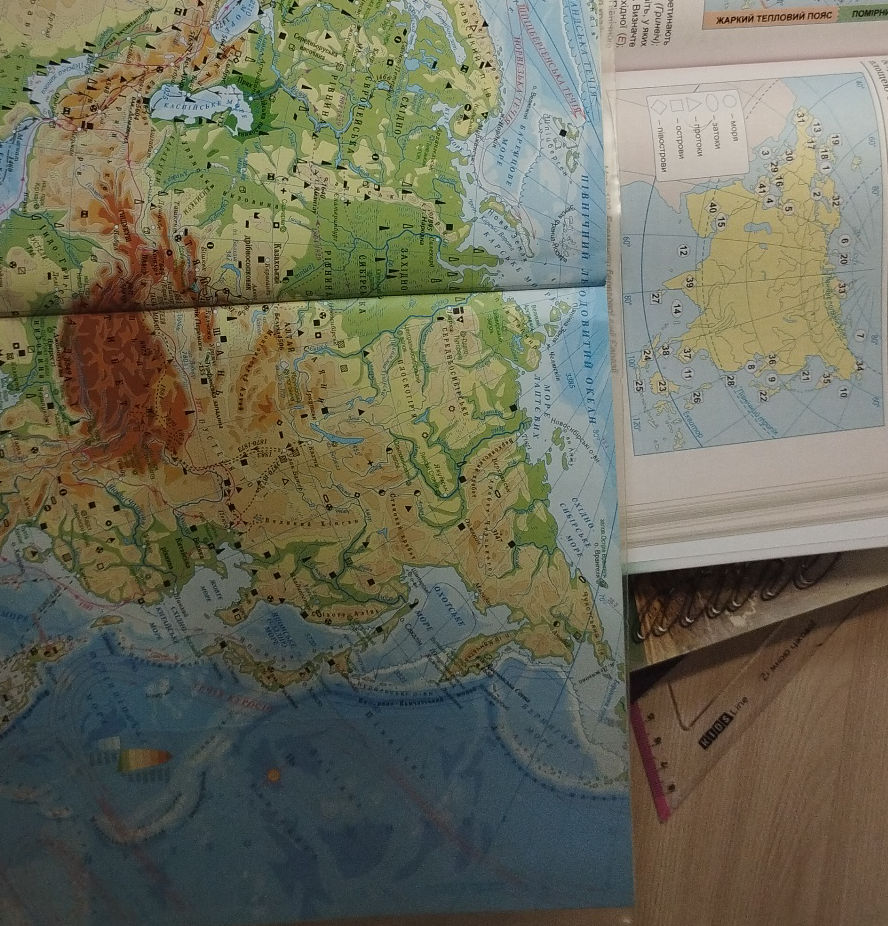 The image is a map with numbered locations. | StudyX