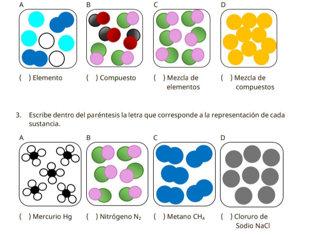 A () Elemento B () Compuesto C () Mezcla | StudyX