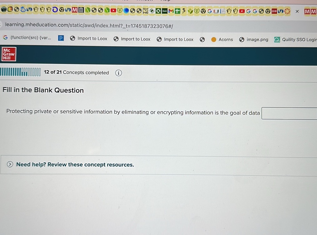 Fill in the Blank Question Protecting | StudyX
