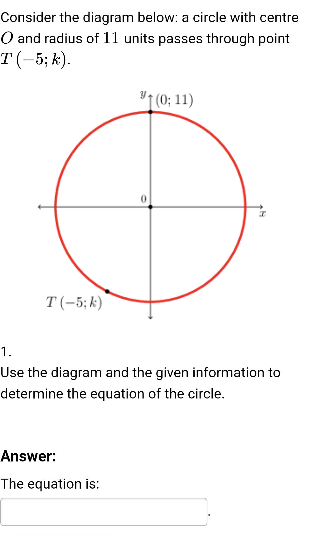 Consider the diagram below: a circle with | StudyX