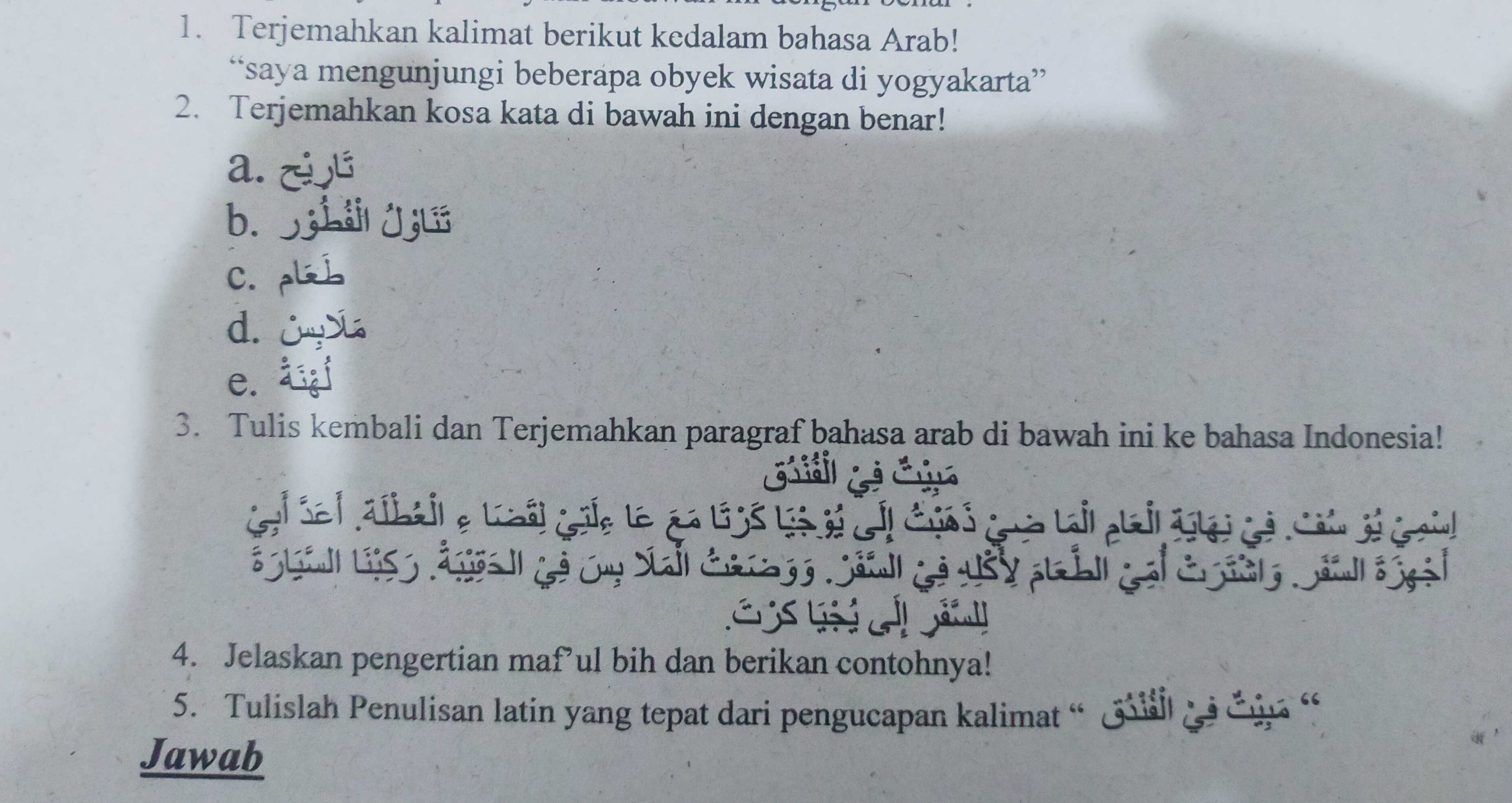 1. Terjemahkan kalimat berikut kedalam | StudyX