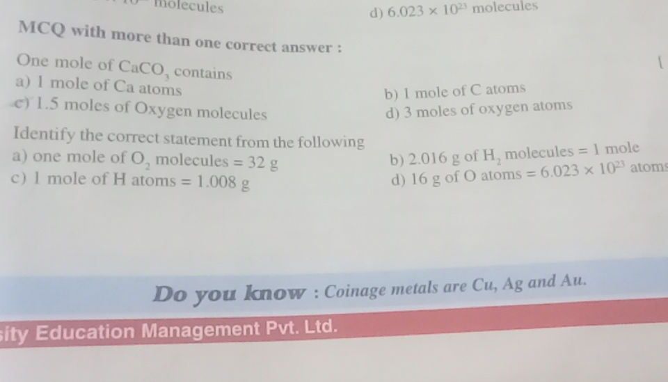MCQ with more than one correct answer: One | StudyX