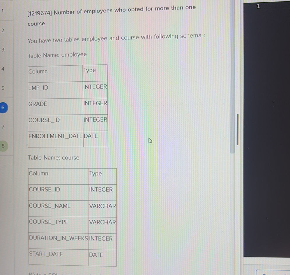 [1219674] Number of employees who opted for | StudyX