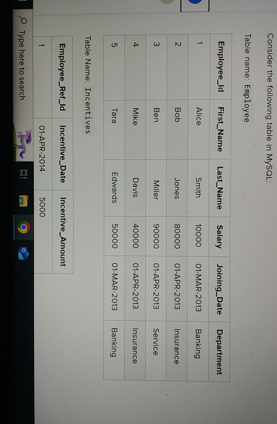 Consider the following table in MySQL: | StudyX