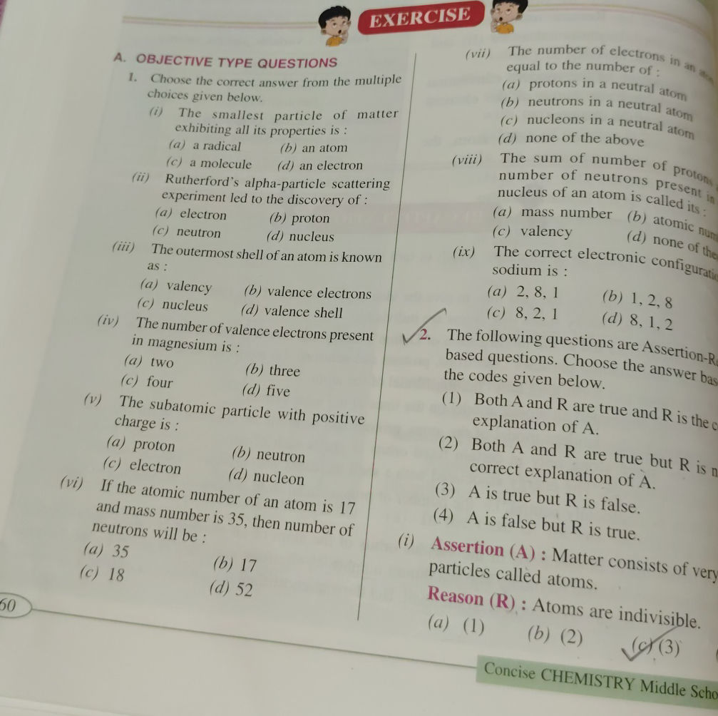 1. Choose the correct answer from the | StudyX