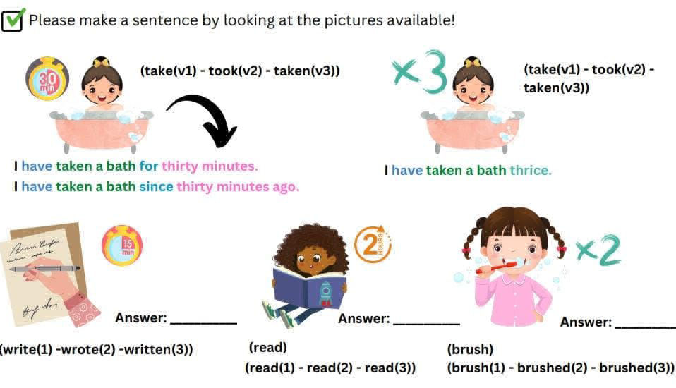Please make a sentence by looking at the | StudyX