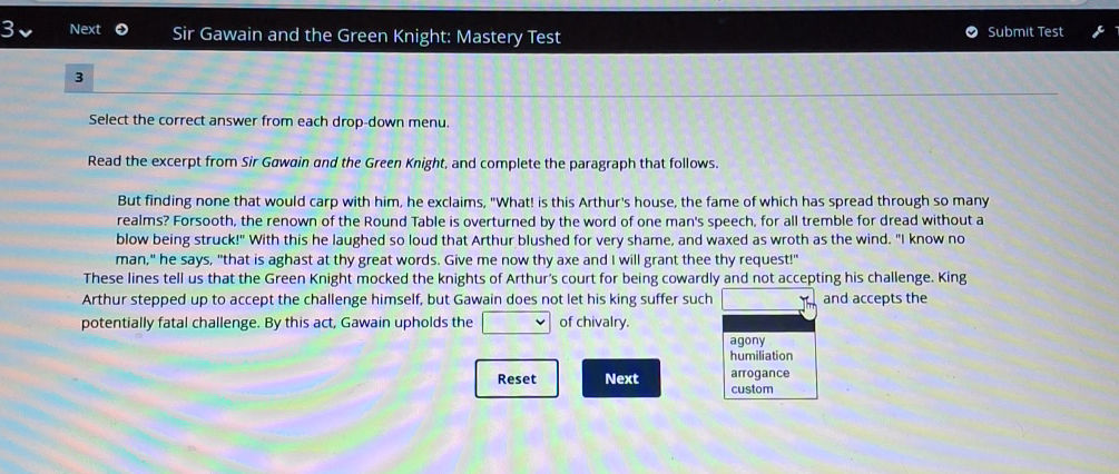 Select the correct answer from each | StudyX
