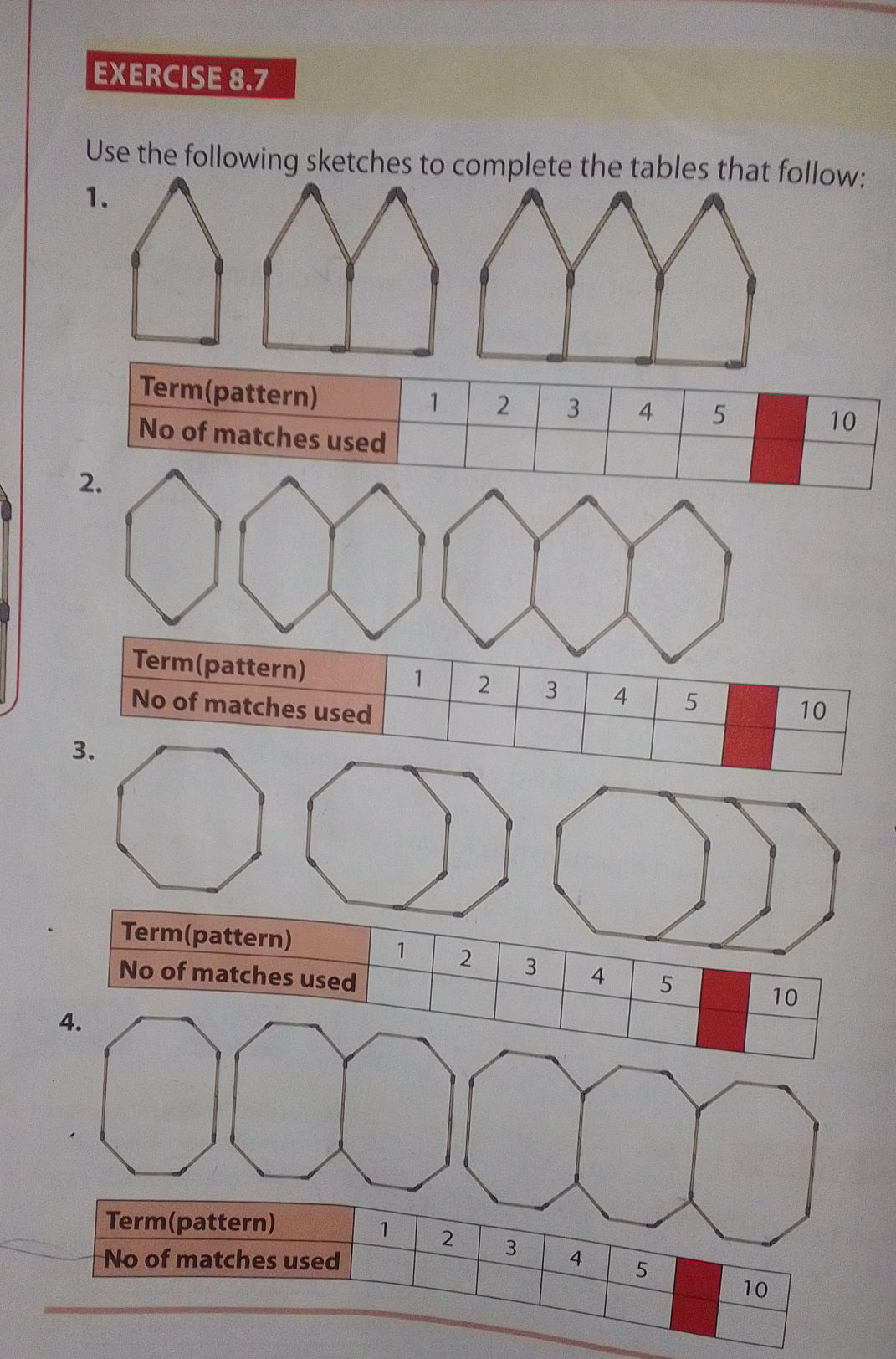 Use the following sketches to complete the | StudyX