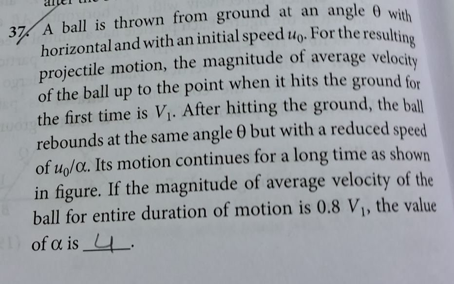 A Ball Is Thrown From Ground At An Angle