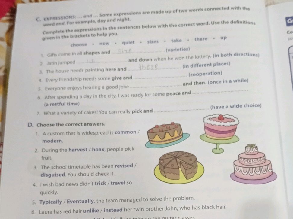 C. EXPRESSIONS: ... and... Some expressions | StudyX