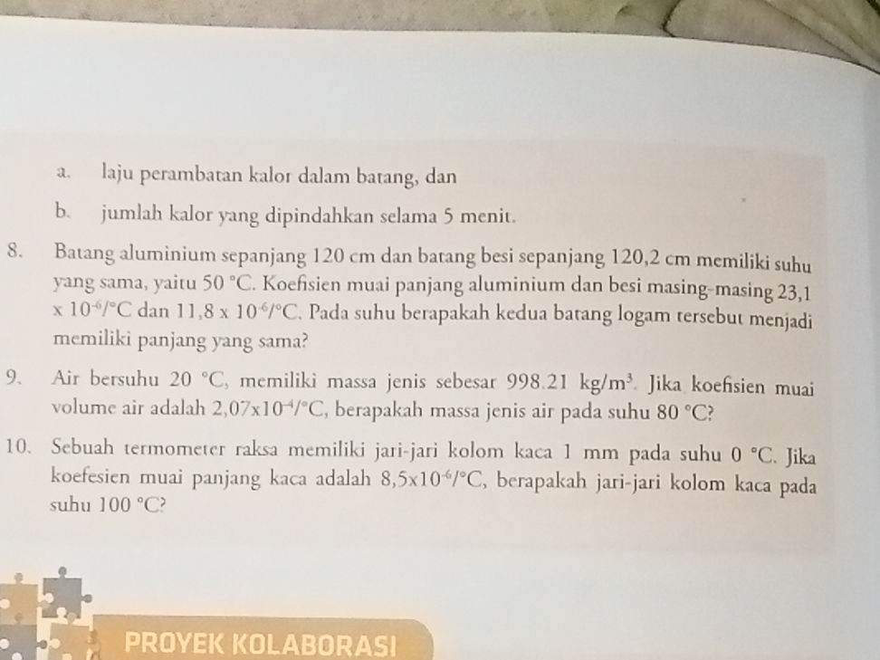 8. Batang aluminium sepanjang 120 cm dan | StudyX