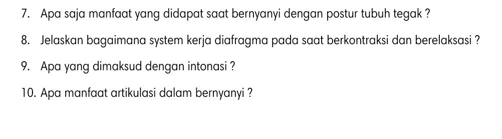 7. Apa saja manfaat yang didapat saat | StudyX