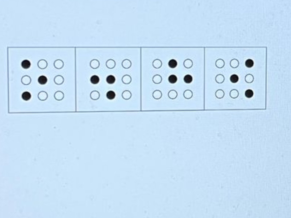 The image shows a sequence of four 3x3 | StudyX
