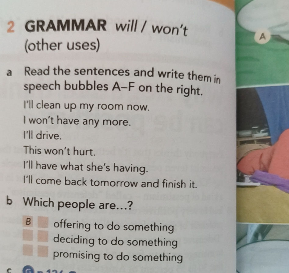 Read the sentences and write them in speech | StudyX