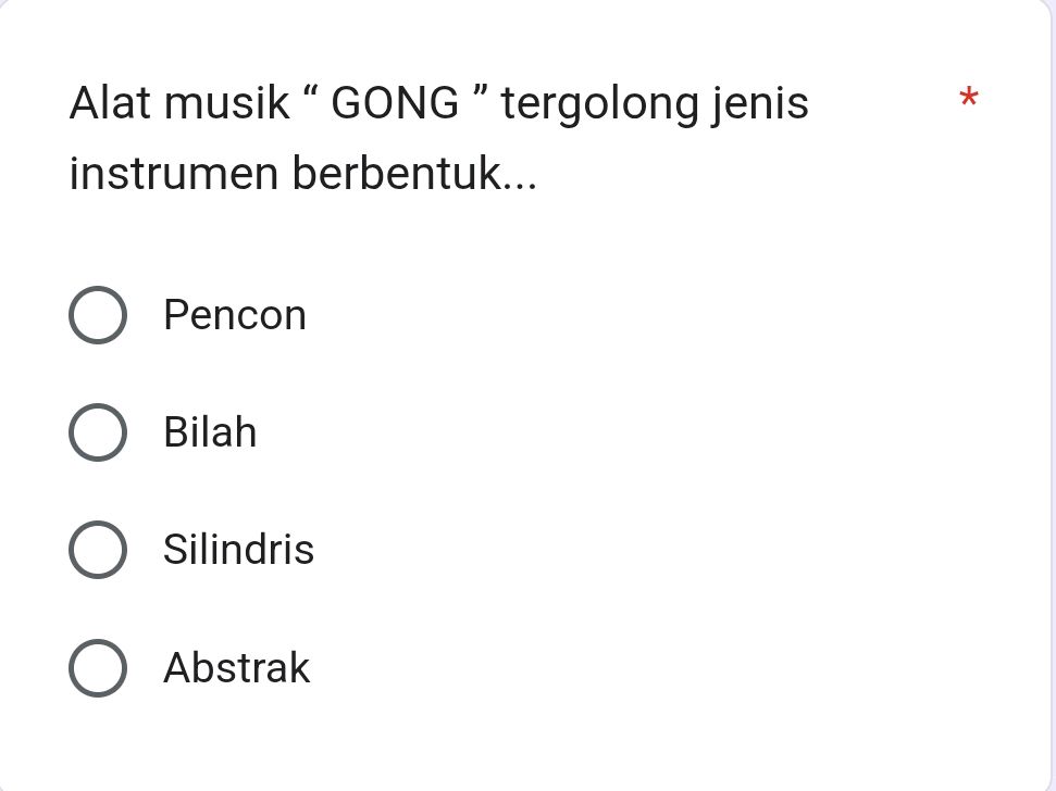 Alat musik " GONG " tergolong jenis | StudyX