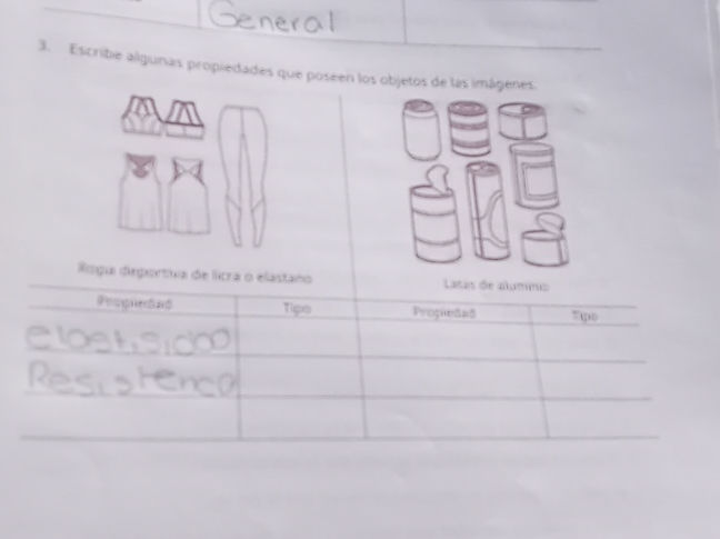 3. Escribe algunas propiedades que poseen | StudyX