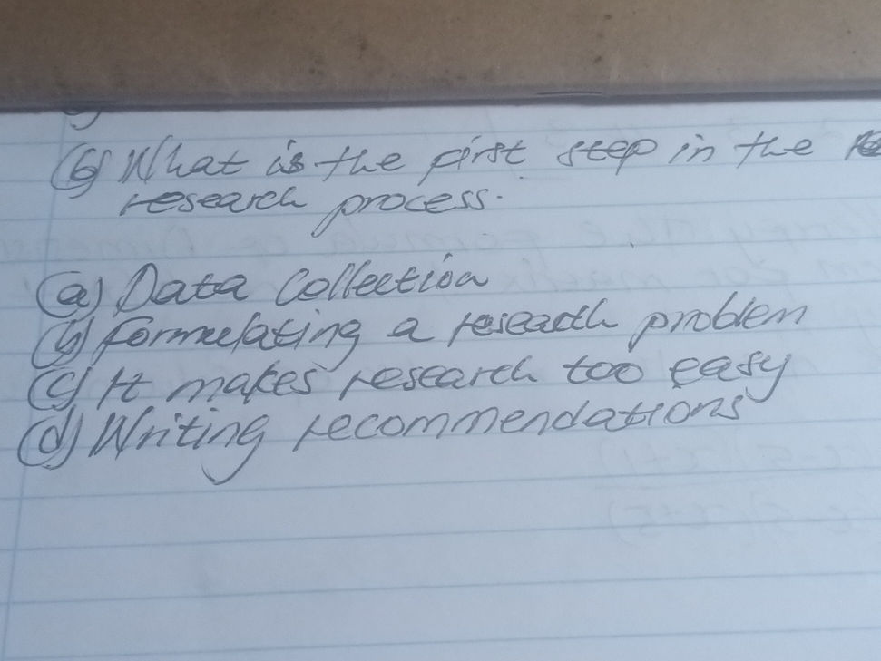 What is the first step in the research | StudyX