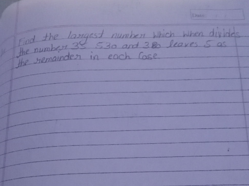 Find the largest number which when divides | StudyX