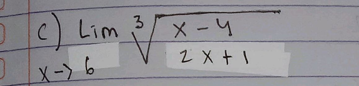 Calculate the limit of a cube root function | StudyX