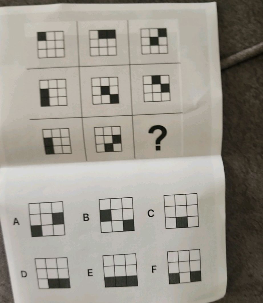 Identify the missing pattern. | | | | | StudyX