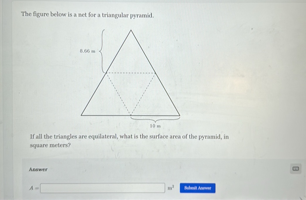The figure below is a net for a triangular | StudyX
