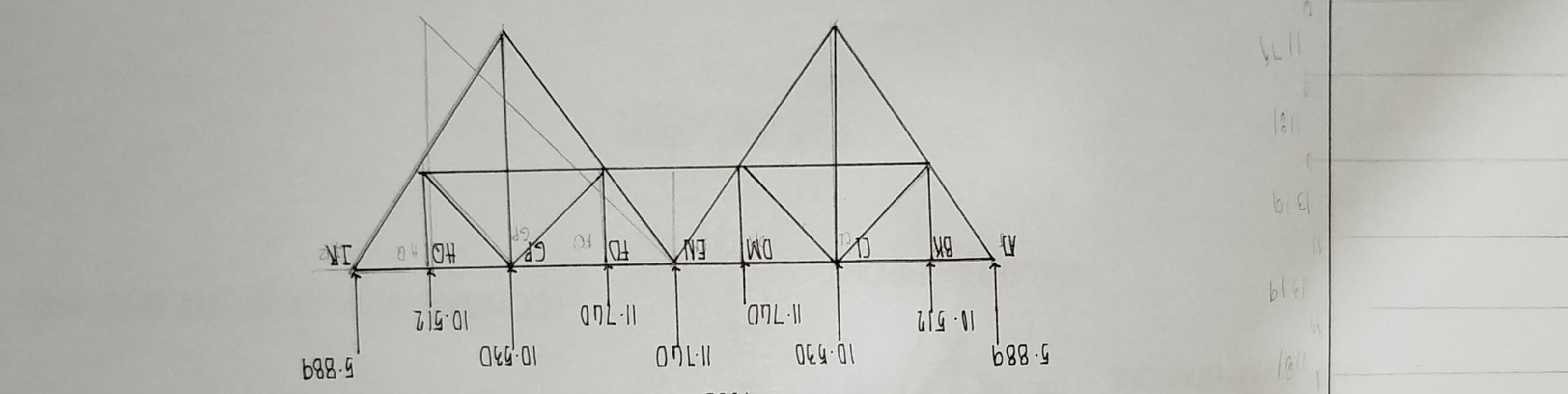 The image shows a truss structure with | StudyX